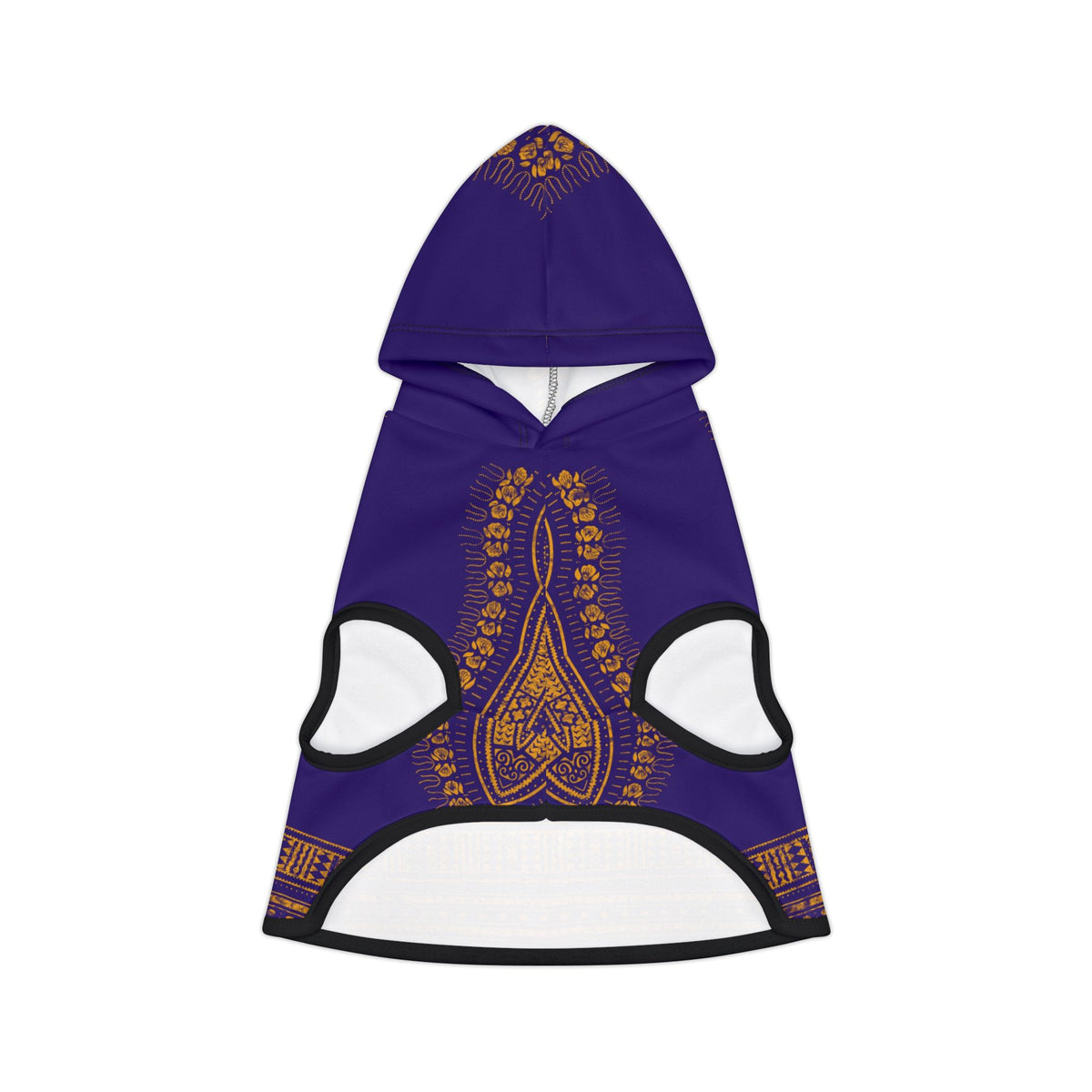 African Print Pet Hoodie - Purple & Gold Dashiki – The Power of Love ...